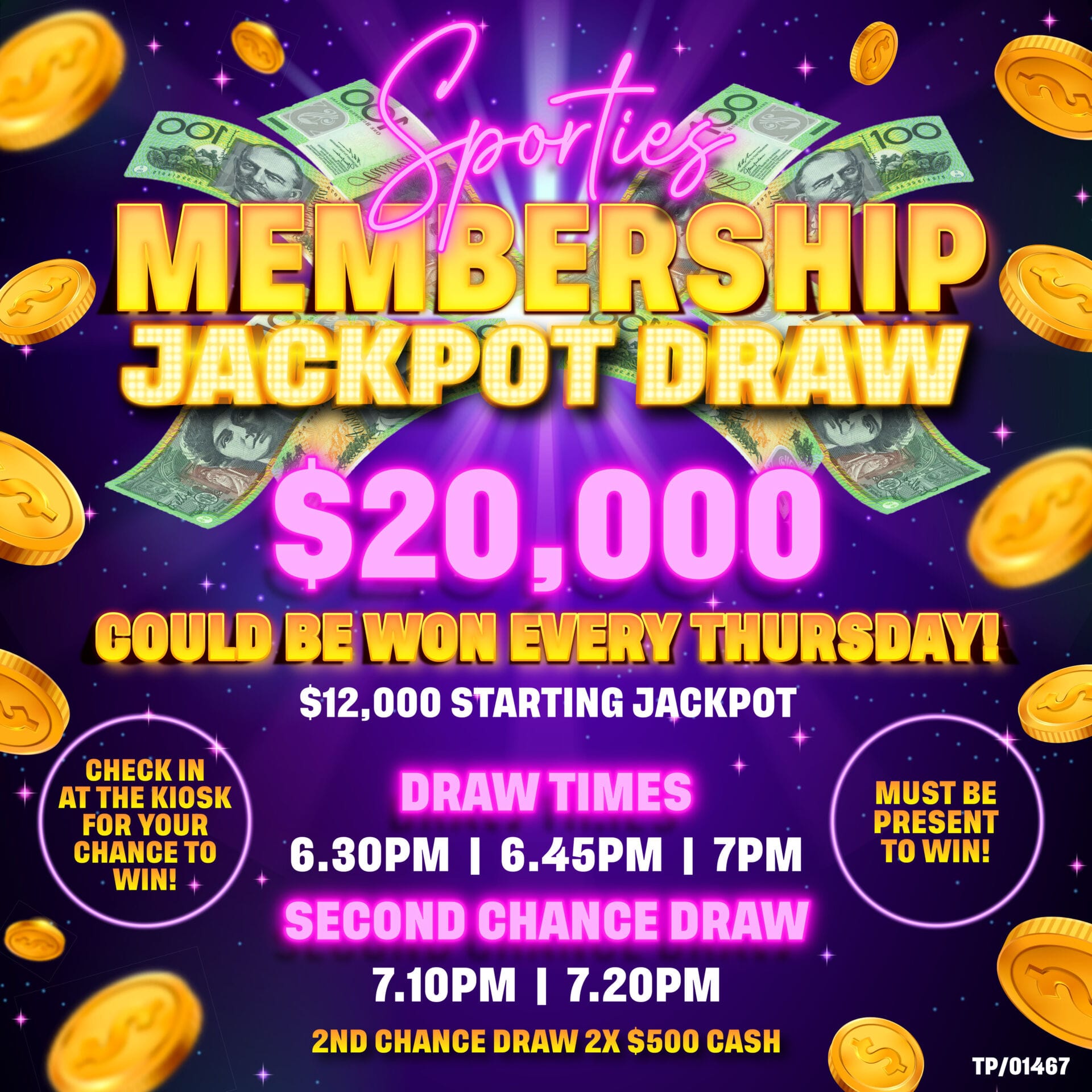 MEMBERS JACKPOT DRAW - Sporties