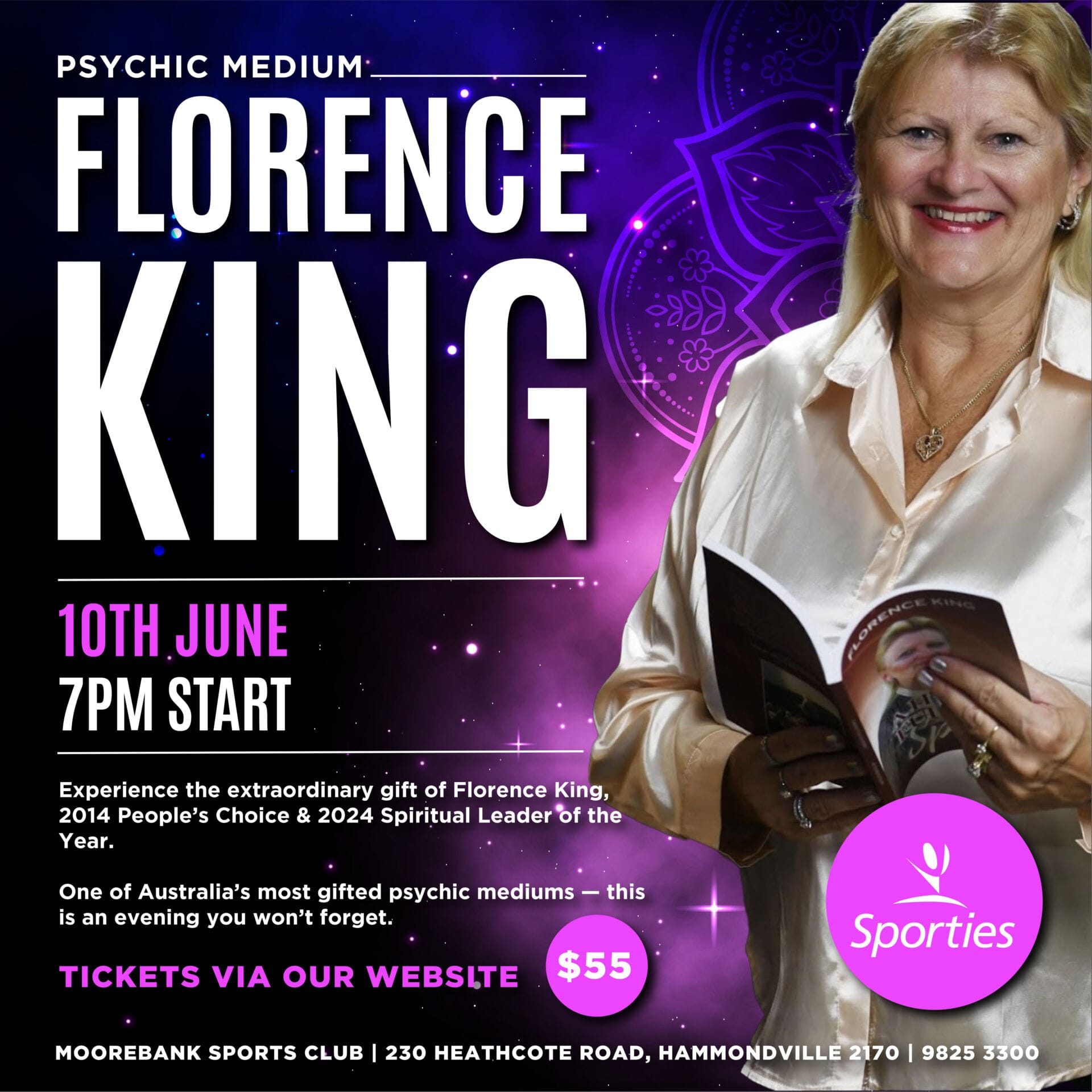 Florence King - Psychic Medium - Sporties